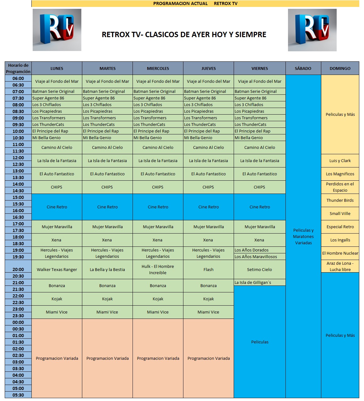 RETROX TV En Vivo - RETROX TV