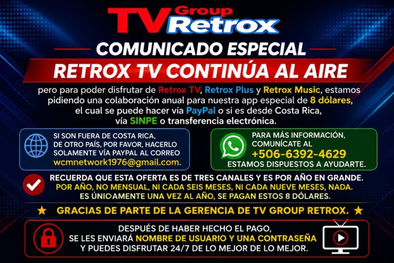RETROX TV – Clásicos de Ayer Hoy y Siempre